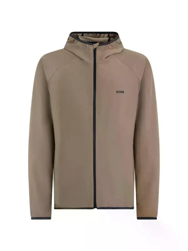 BOSS Logo-print Hooded Jacket
