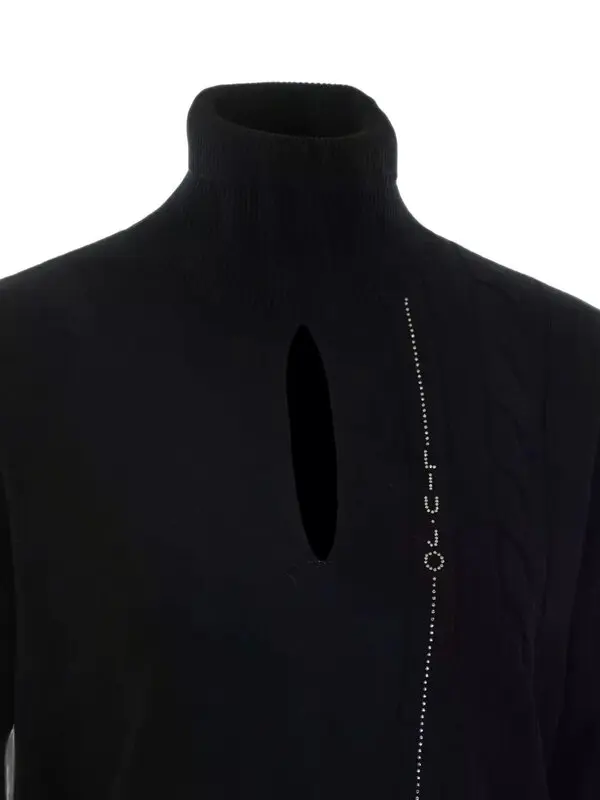 Liu Jo Turtleneck Sweater With Cut-out