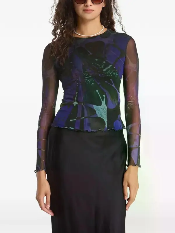 Desigual Graphic-print Jersey - Blue