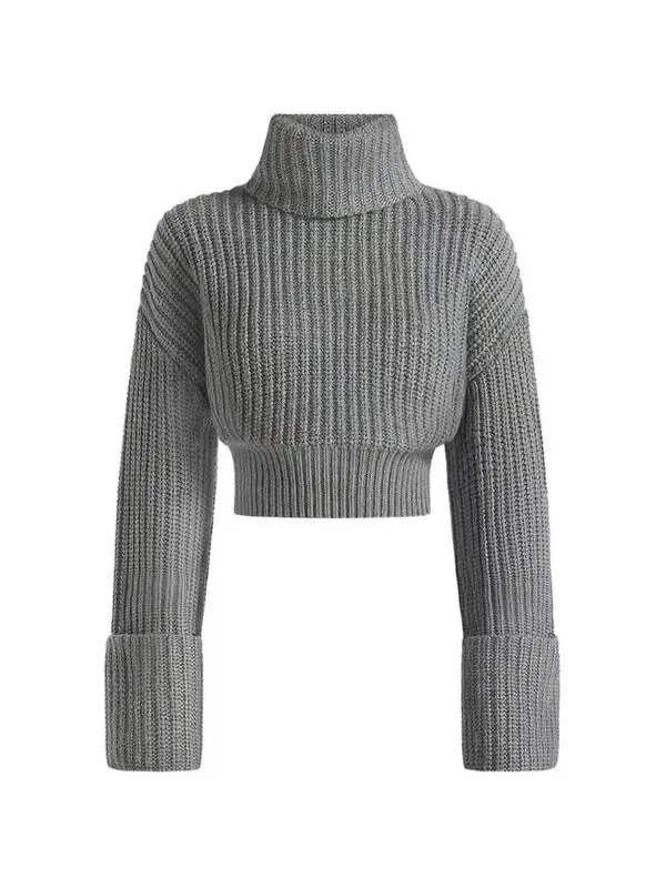 Manière De Voir Amaya Roll Neck Knit Jumper With Cuffs