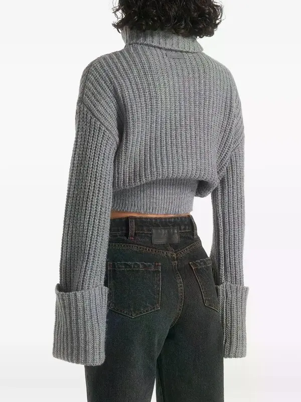 Manière De Voir Amaya Roll Neck Knit Jumper With Cuffs