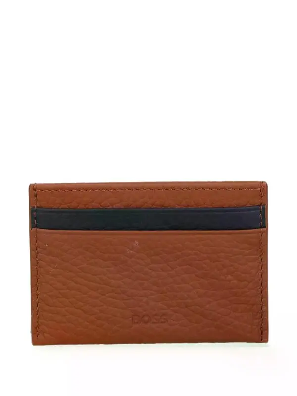 BOSS X Aston Martin Card Holder In Two-tone Leather