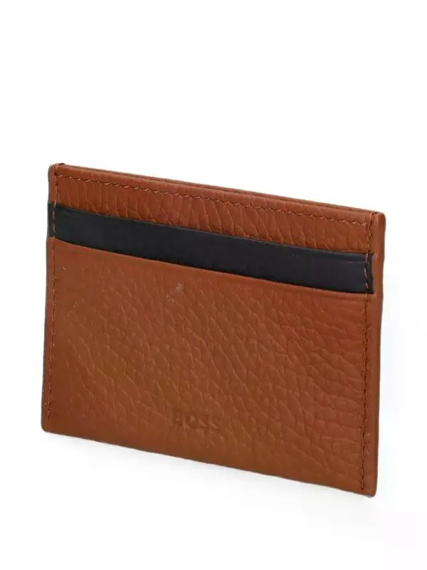 BOSS X Aston Martin Card Holder In Two-tone Leather