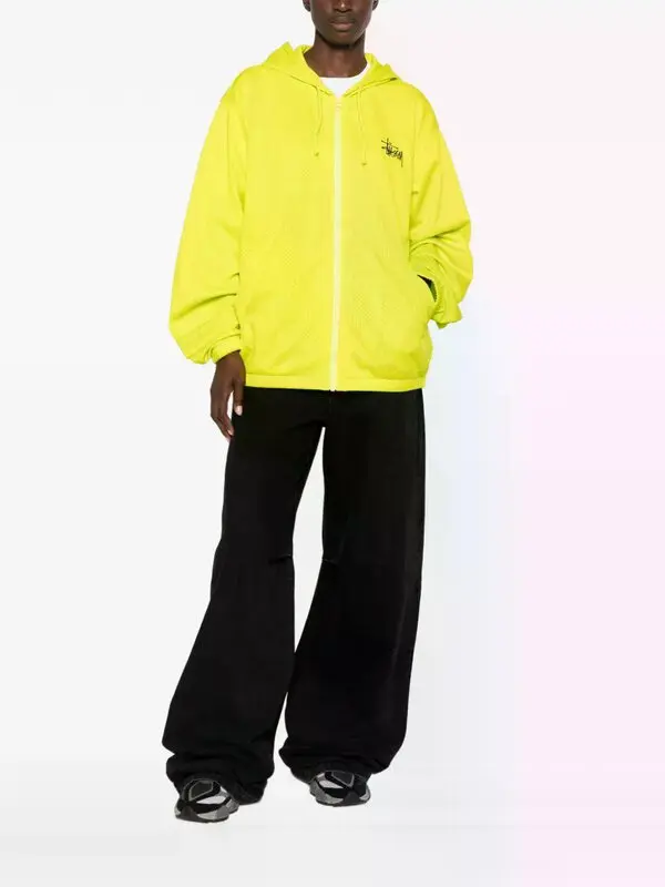 StÜssy Athletic Mesh Zip-up Hoodie