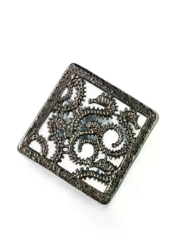 CU I SEEYOU Seahorse-detail Square Trivet