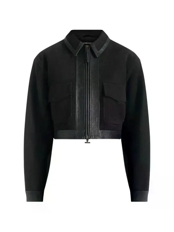 Manière De Voir Suede And Pebbled Leather Jacket