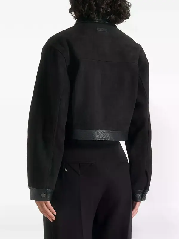 Manière De Voir Suede And Pebbled Leather Jacket