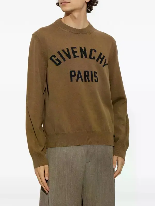 Givenchy Couture Seam Sweater In Knit With Paris Detail