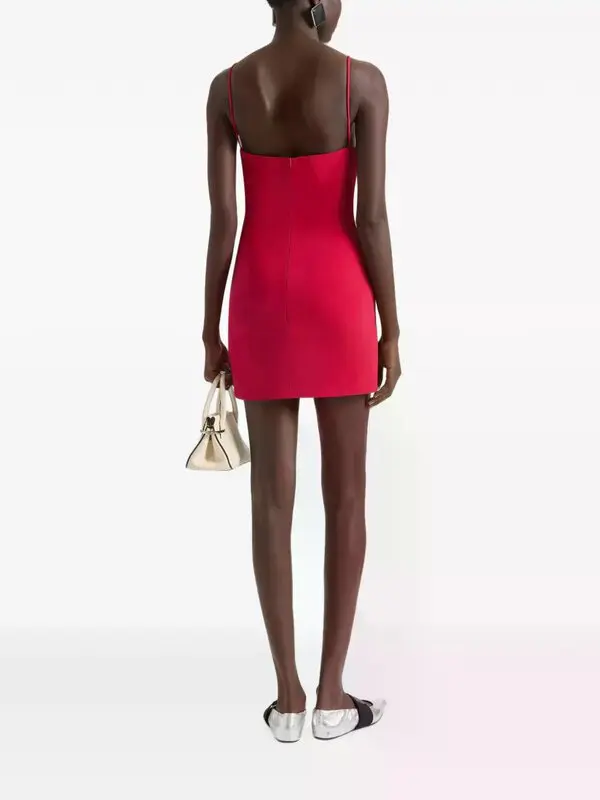 Givenchy Sliced Mini Dress In Crepe Cady - Pink