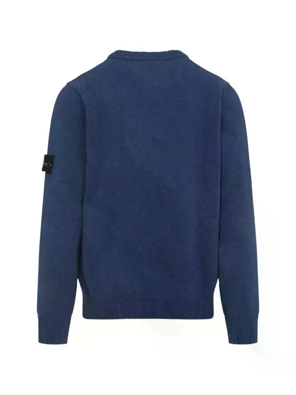 Stone Island Logo-patch Crew-neck Sweater