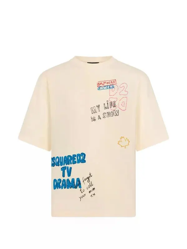 Dsquared2 Loose Fit T-shirt - Neutrals