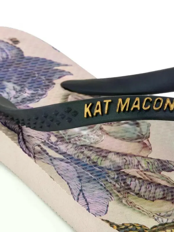 KAT MACONIE Sola Floral-print Flip-flops