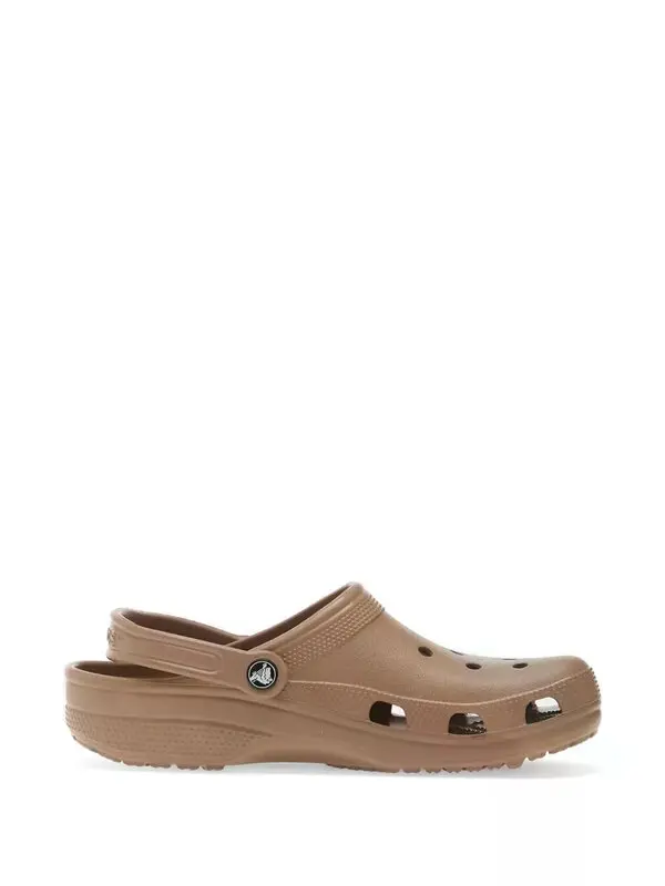 CROCS Perforated Slingback Sandals - Brown