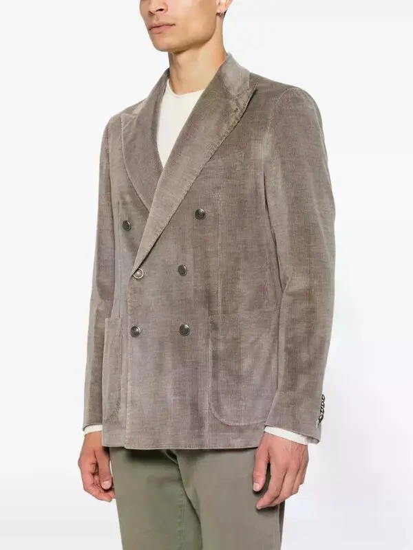 Tagliatore Giacca Double-breasted Corduroy Jacket
