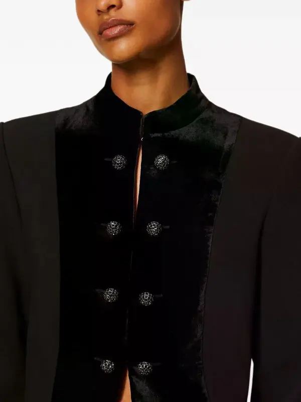 TWINSET Crêpe And Velvet Spencer Jacket