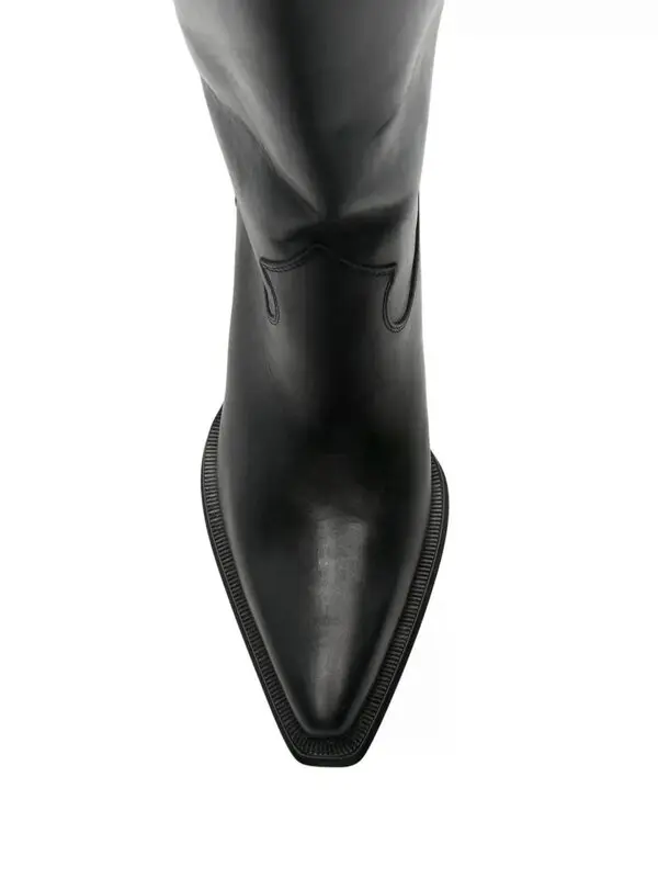 Chloé Azelan Embroidered Boots - Black