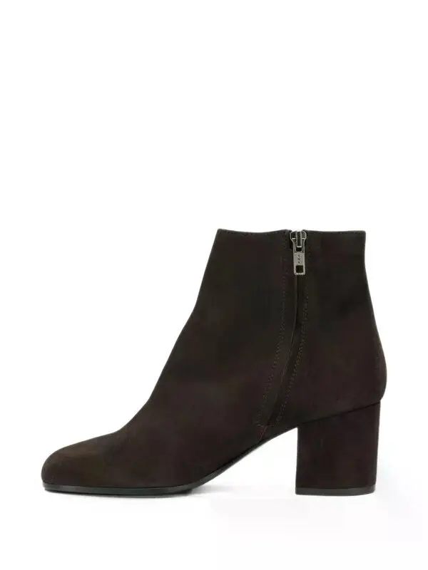 VIA ROMA 15 Suede Ankle Boots - Brown