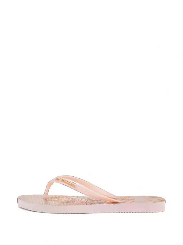 KAT MACONIE Sola Leopard-print Flip-flops