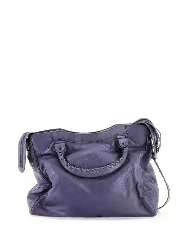 Balenciaga City Classic Studs Bag Leather Small Satchel