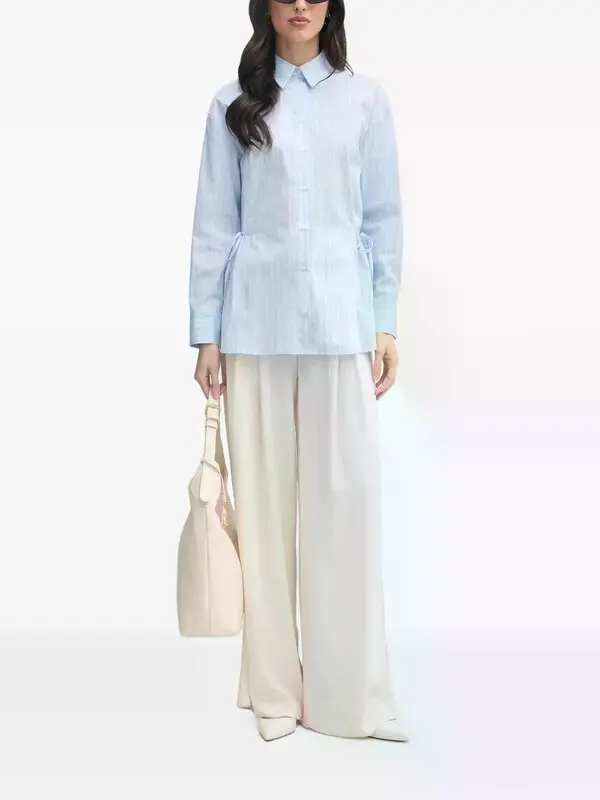 Sisley Striped Drawstring Shirt