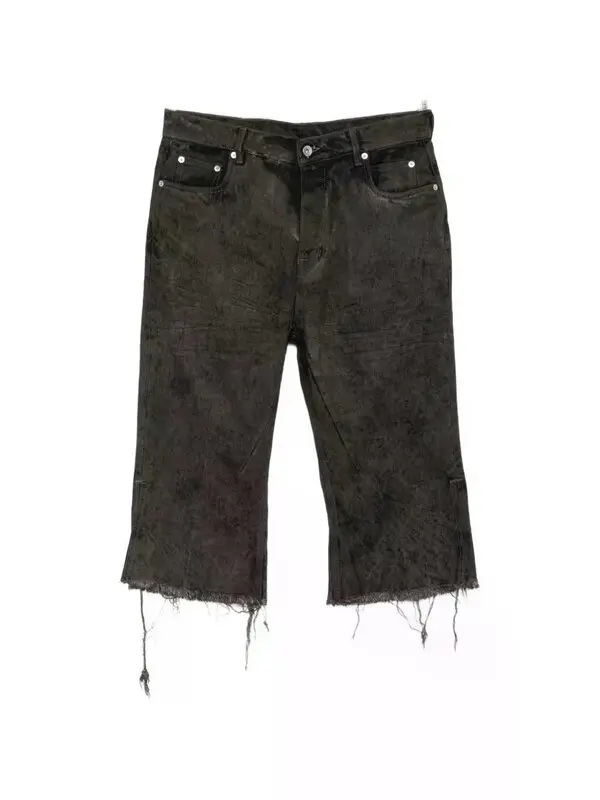 Rick Owens Raw-cut Cropped Jeans