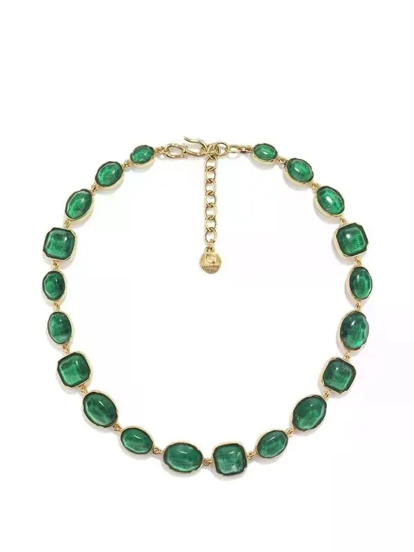 GOOSSENS Cabochons Rock Crystal Necklace - Gold
