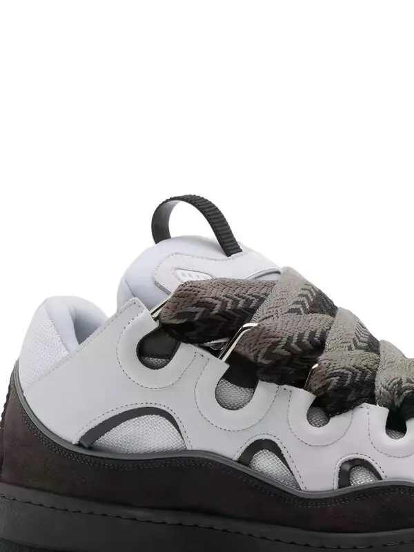 LANVIN Curb Oversized-lace Sneakers