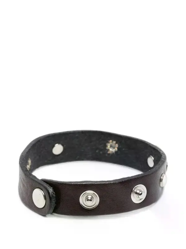 ERALDO Stud-embellished Leather Bracelet