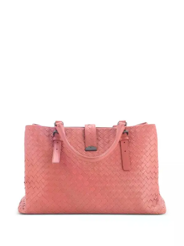 Bottega Veneta Intrecciato Nappa Medium Tote Bag - Pink