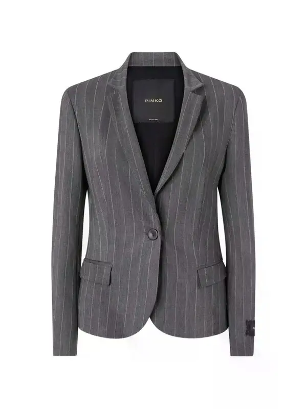 Pinko Pinstripe-pattern Notched-lapels Jacket