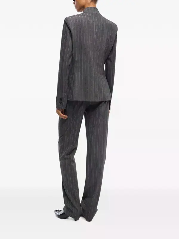 Pinko Pinstripe-pattern Notched-lapels Jacket
