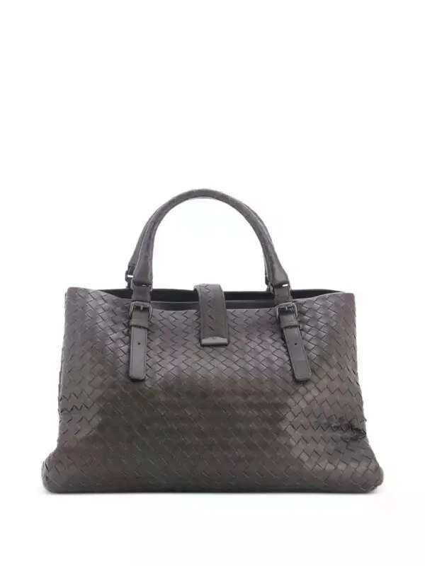 Bottega Veneta Intrecciato Nappa Roma Tote Bag - Brown