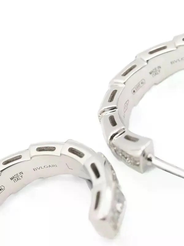 BVLGARI 2010s Serpenti Diamond Earrings