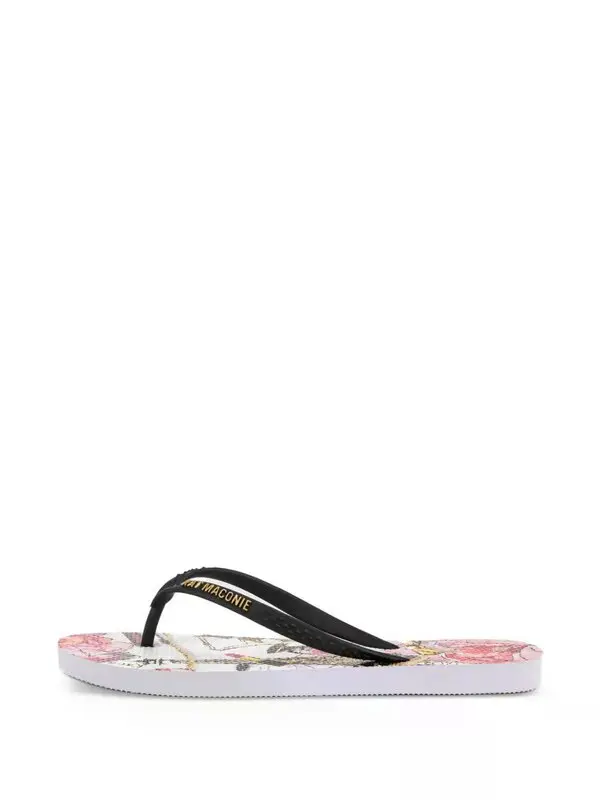 KAT MACONIE Sola Graphic-print Flip-flops - White