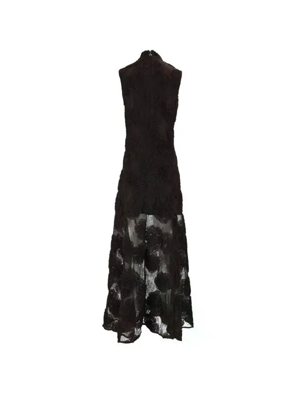 ROTATE BY BIRGER CHRISTENSEN 3d Flower Maxi Dress Dark