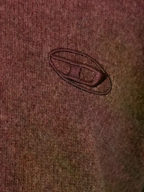 DIESEL® Double-dyed Hoodie In Wool-blend Knit
