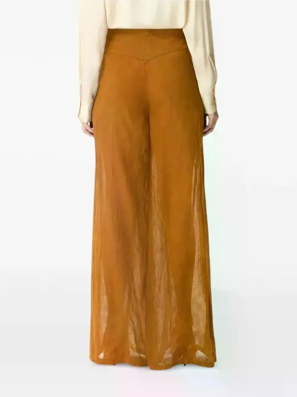 Pinko Lace-up Gabardine-panel Trousers