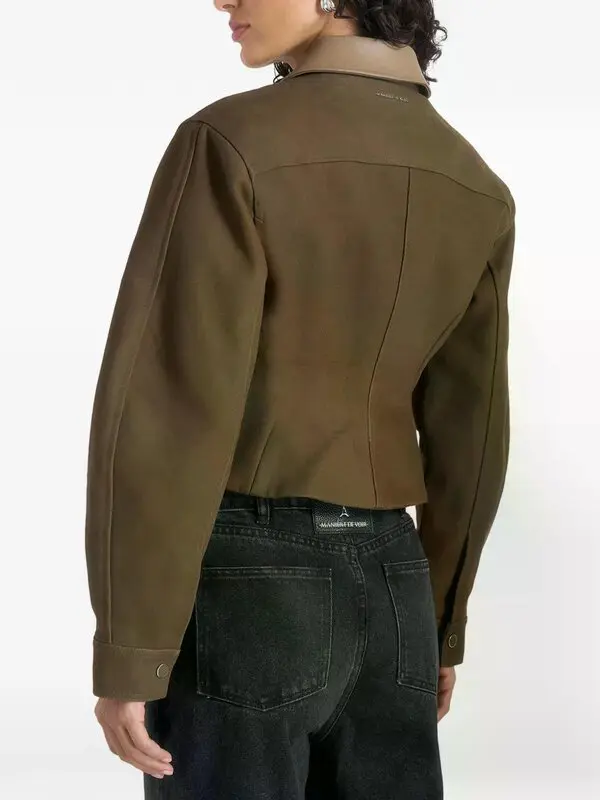 Manière De Voir Sky Hourglass Gabardine Jacket