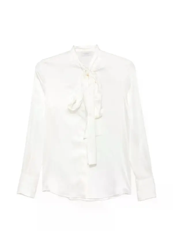MAZZARELLI Pussy-bow Silk Blouse