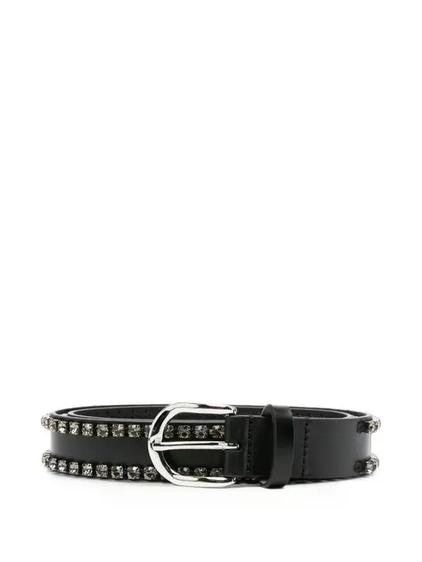 Isabel Marant Étoile Zap Crystal-embellished Belt - Black