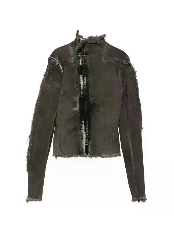 Rick Owens Frayed-edge Denim Jacket