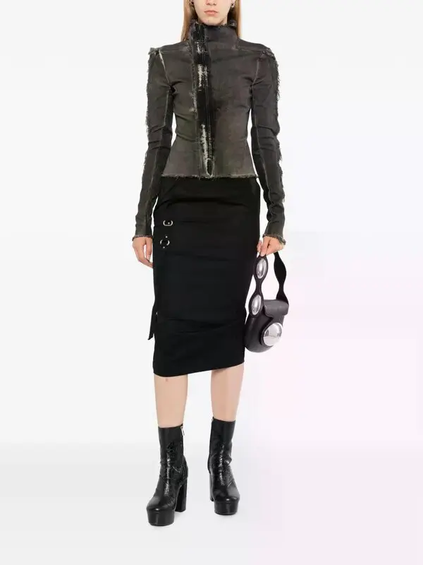 Rick Owens Frayed-edge Denim Jacket