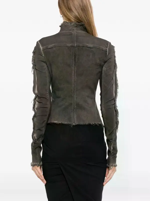 Rick Owens Frayed-edge Denim Jacket
