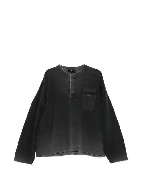 REPRESENT Waffle-knit Sweatshirt
