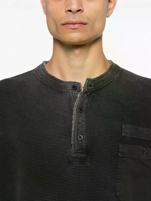 REPRESENT Waffle-knit Sweatshirt