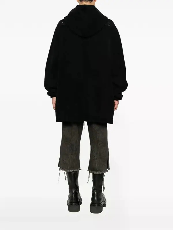 Rick Owens Tour Hooded Single-breasted Coat