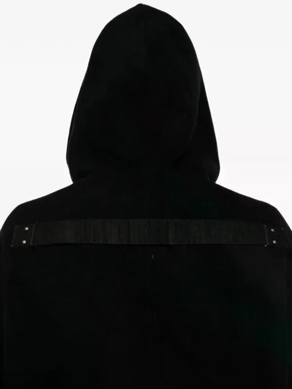 Rick Owens Tour Hooded Single-breasted Coat