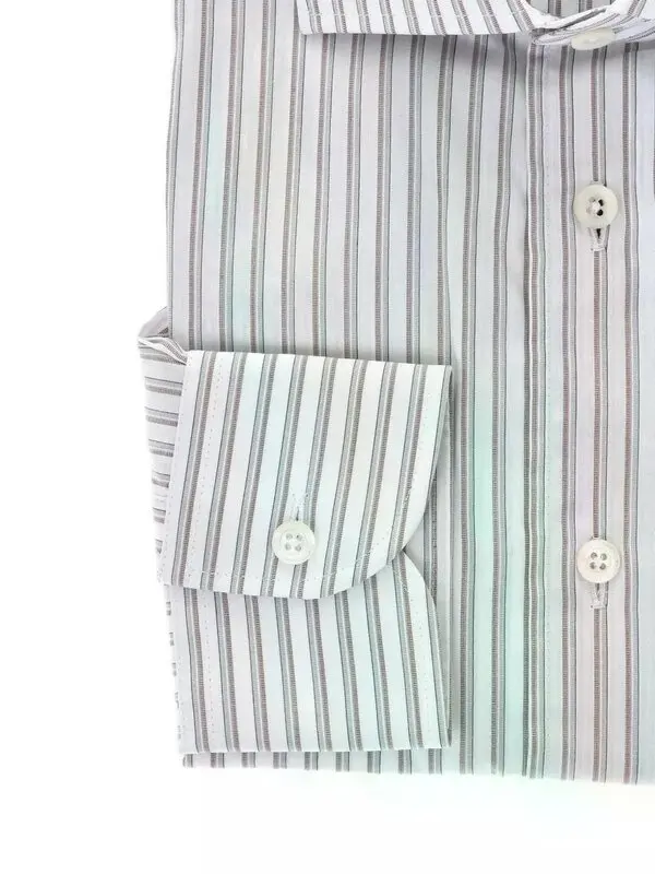 Corneliani Striped Cotton Poplin Shirt