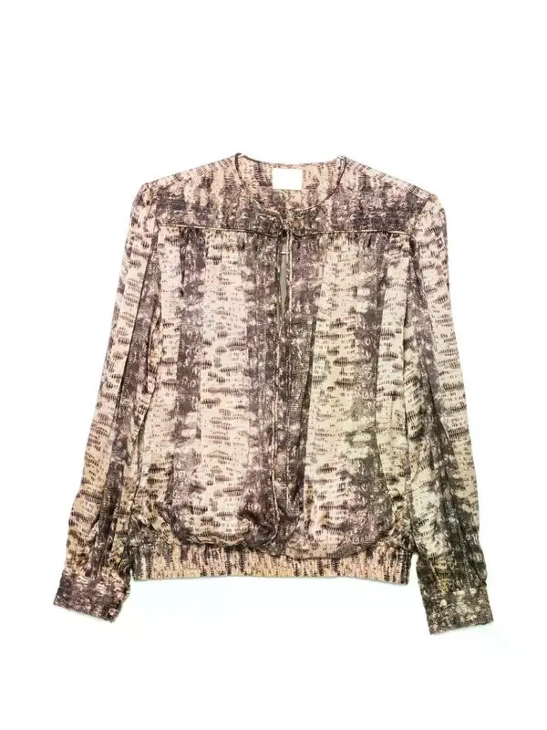Isabel Marant Étoile Dovane Python-print Top - Neutrals