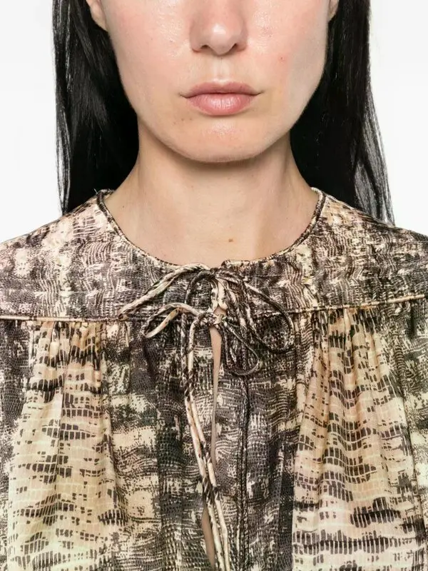 Isabel Marant Étoile Dovane Python-print Top
